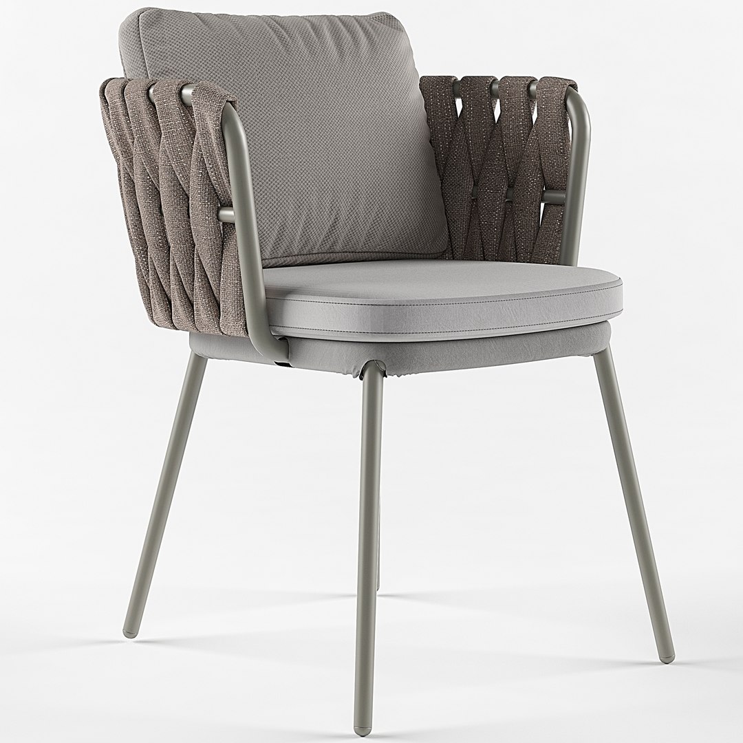 Tosca Table Armchair Set 3d Model