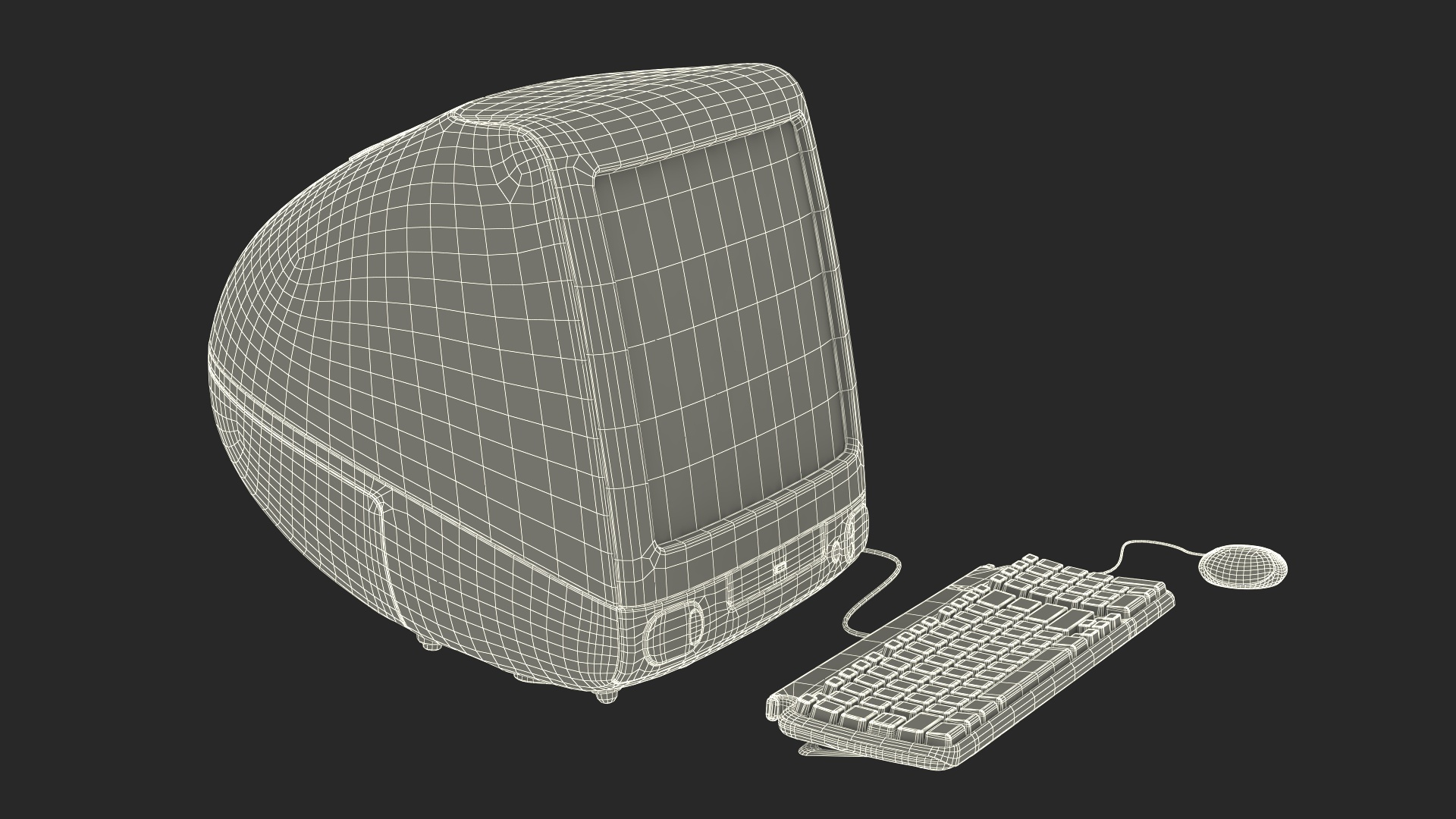 3D Retro Orange Desktop Computer With Stickers - TurboSquid 2383035