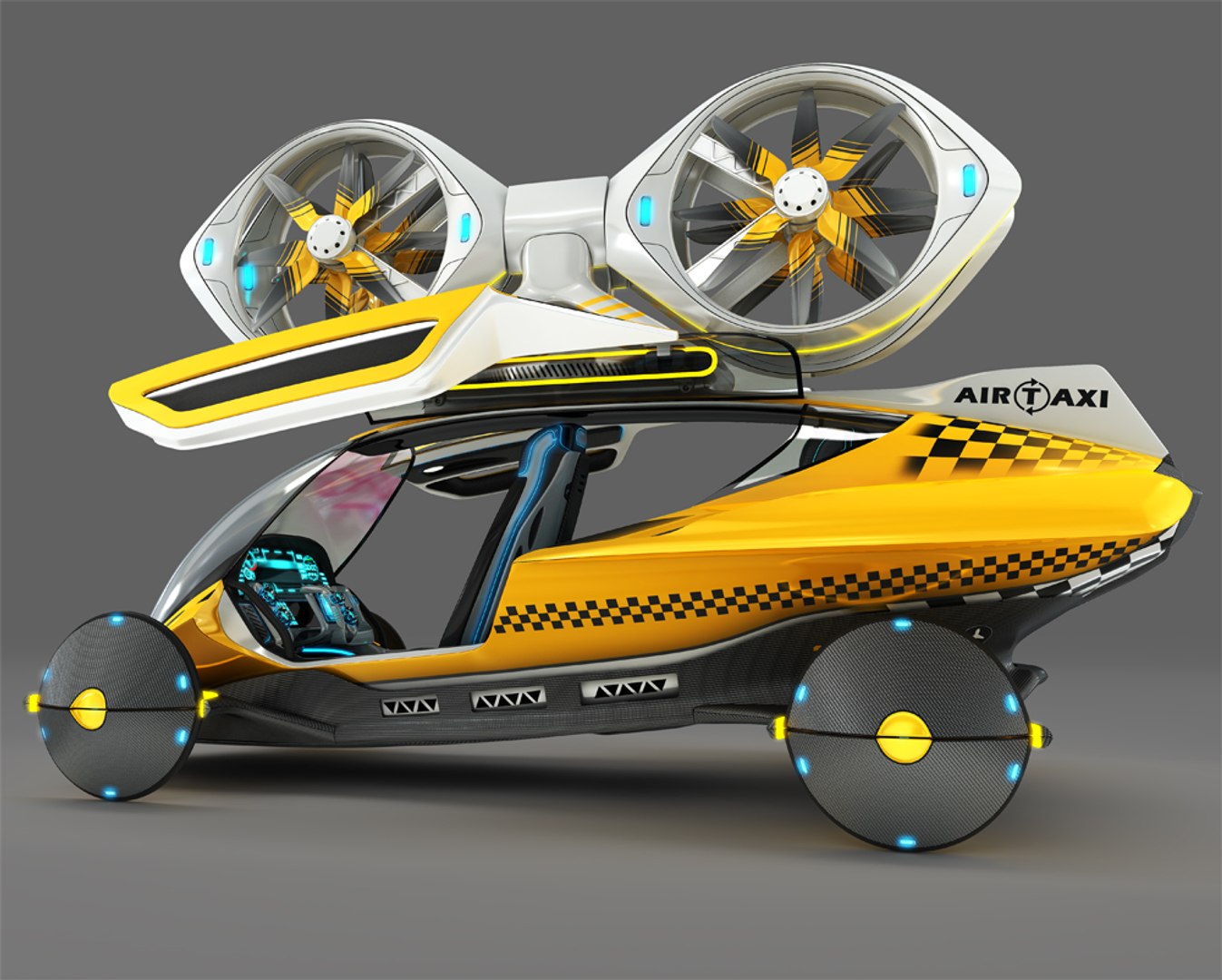 Individual aircraft taxi 3D model - TurboSquid 1353099