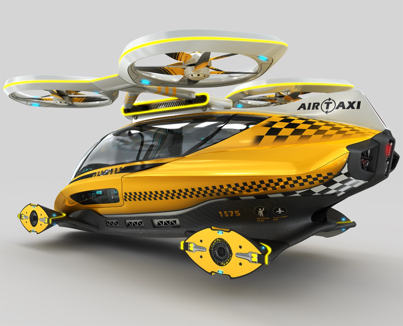 Individual aircraft taxi 3D model - TurboSquid 1353099