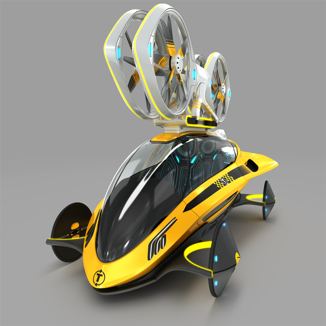 Individual aircraft taxi 3D model - TurboSquid 1353099