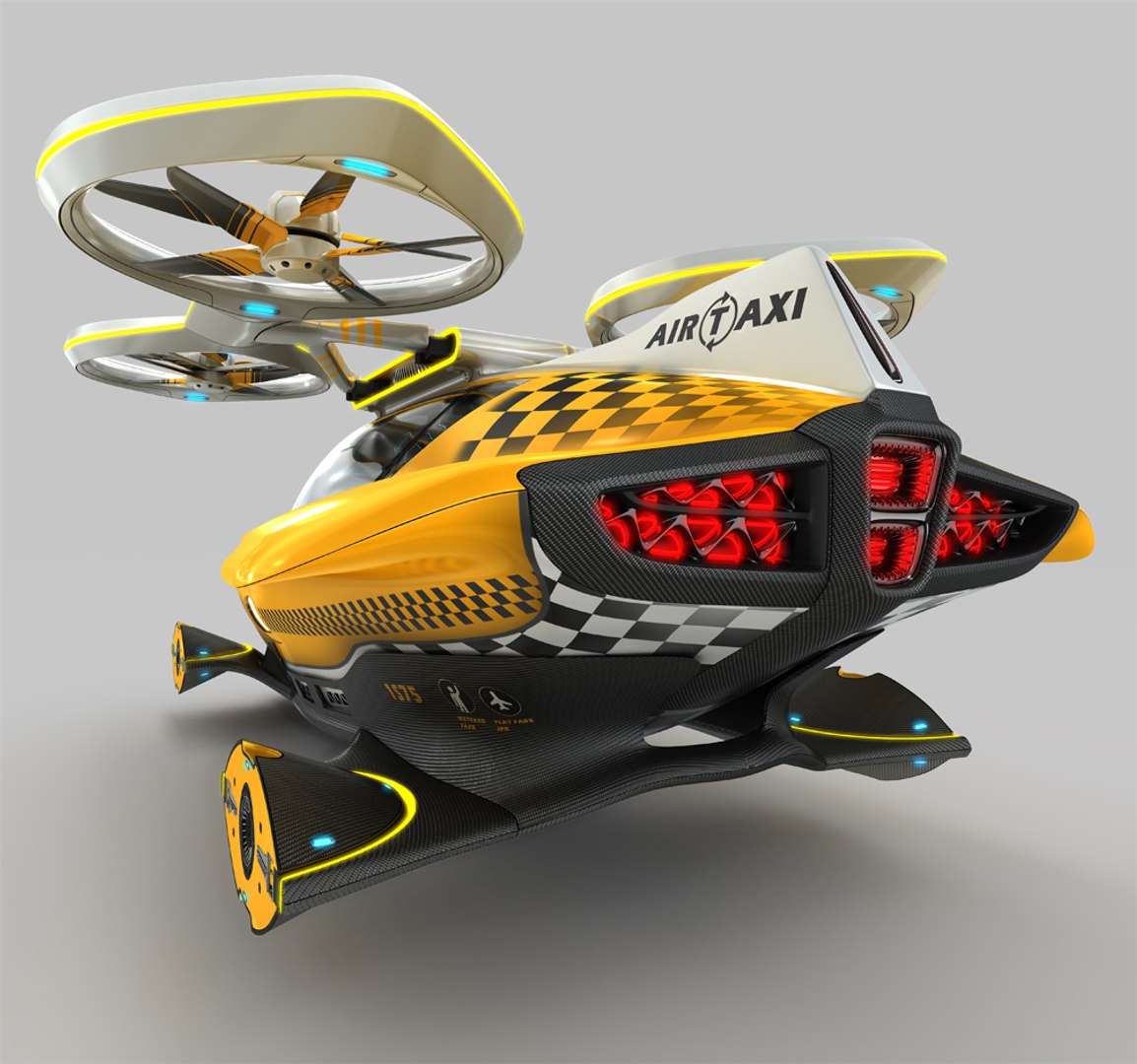 Individual aircraft taxi 3D model - TurboSquid 1353099