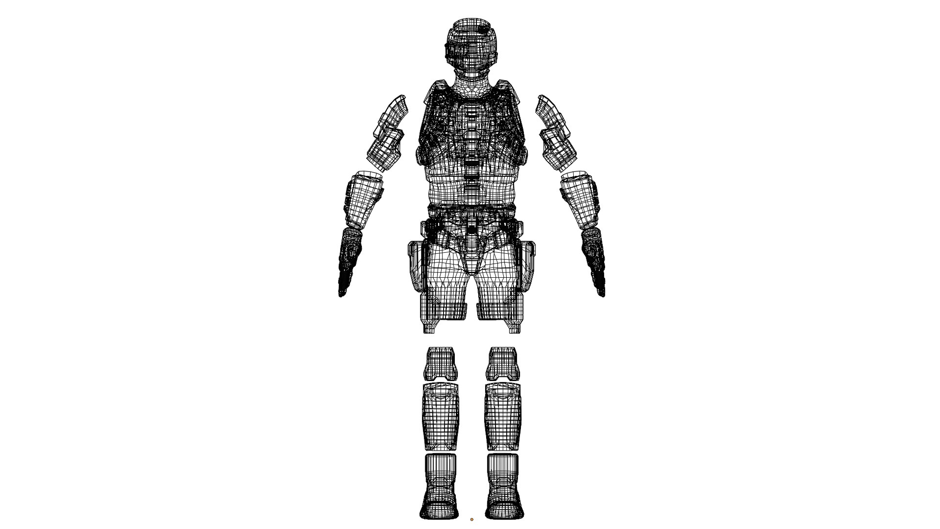 3D Futuristic Combat Exo-Suit Tactical Armor Concept Design ...