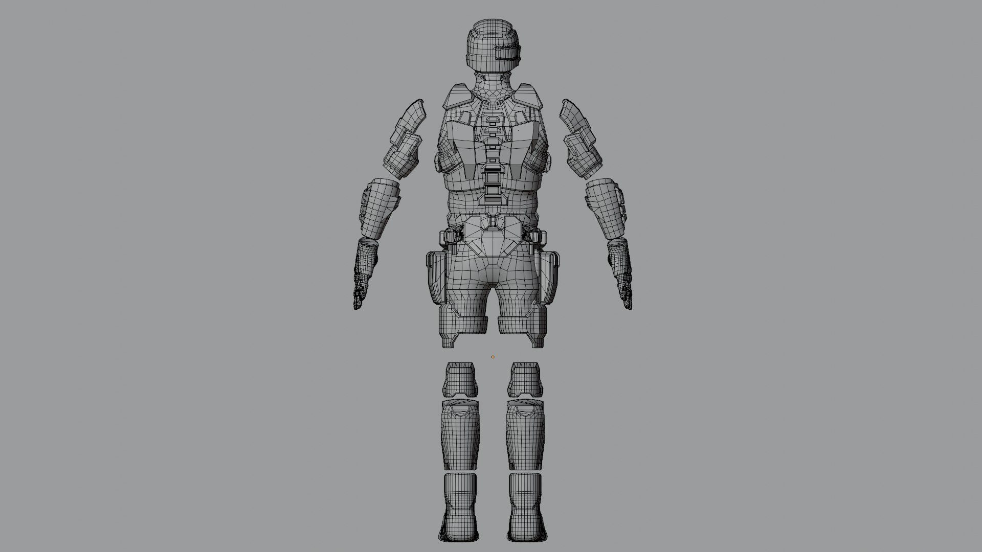 3D Futuristic Combat Exo-Suit Tactical Armor Concept Design ...