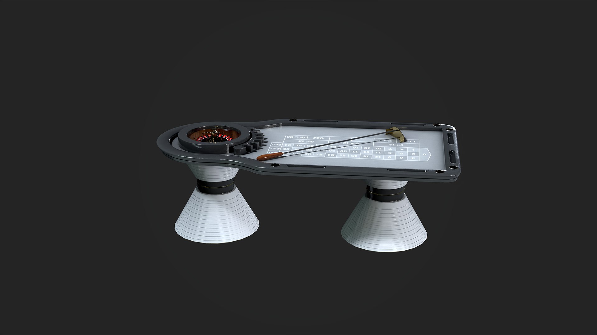 3D Roulette Table model - TurboSquid 1810507