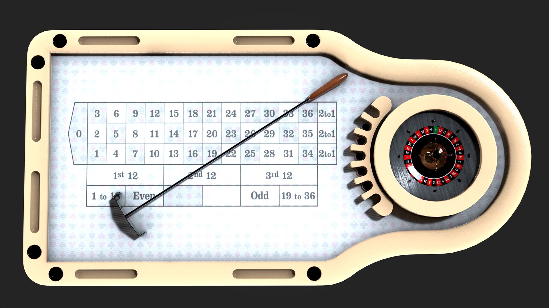 3D Roulette Table model - TurboSquid 1810507
