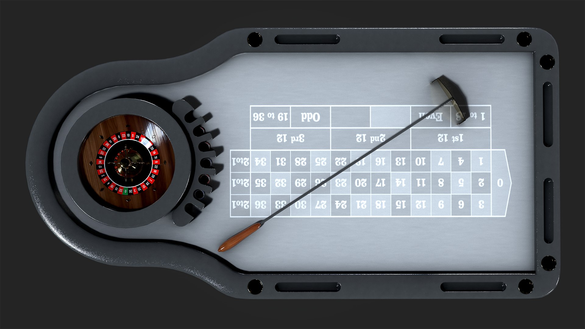 3D Roulette Table model - TurboSquid 1810507
