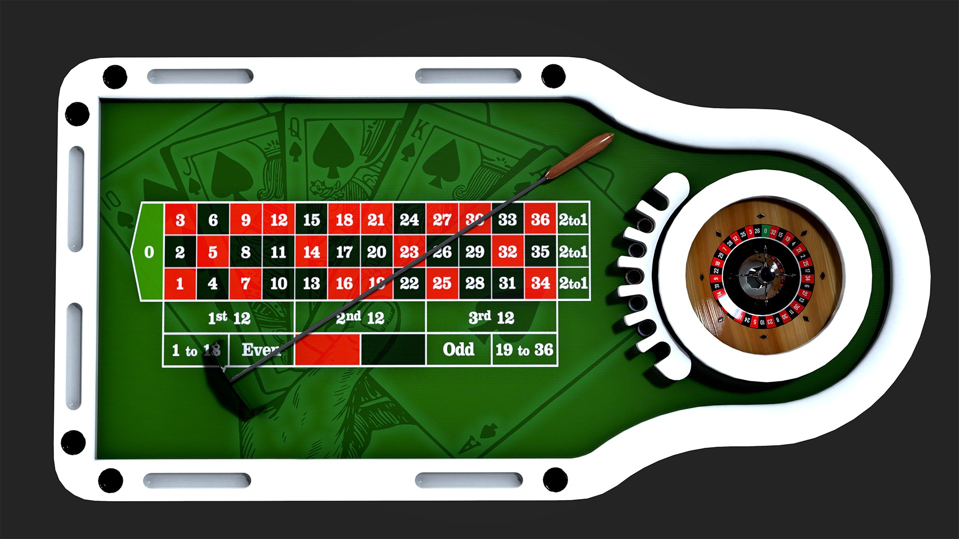 3D Roulette Table model - TurboSquid 1810507