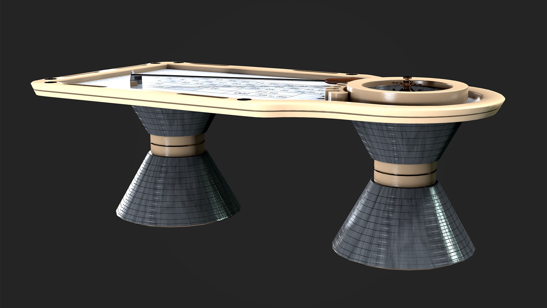 3D Roulette Table model - TurboSquid 1810507