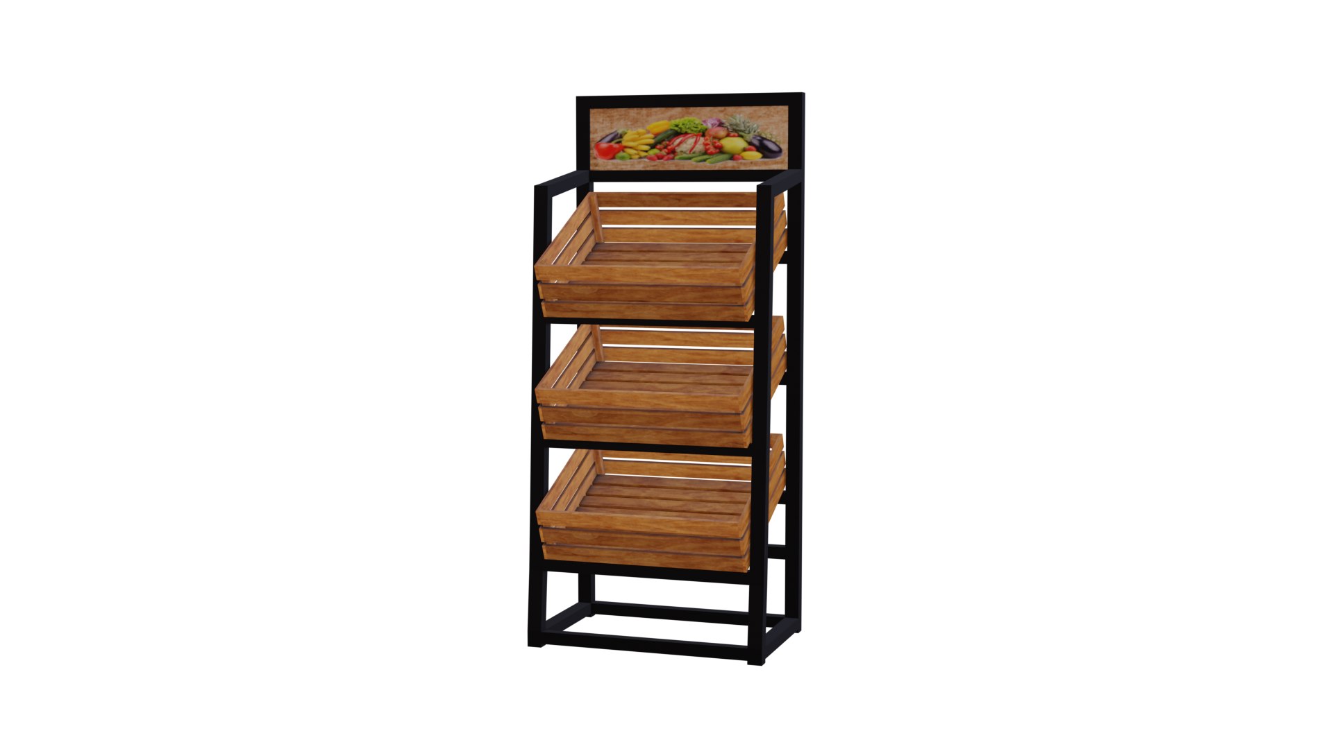 3D Fruit Shelf - Fruit Boxes - TurboSquid 1921715