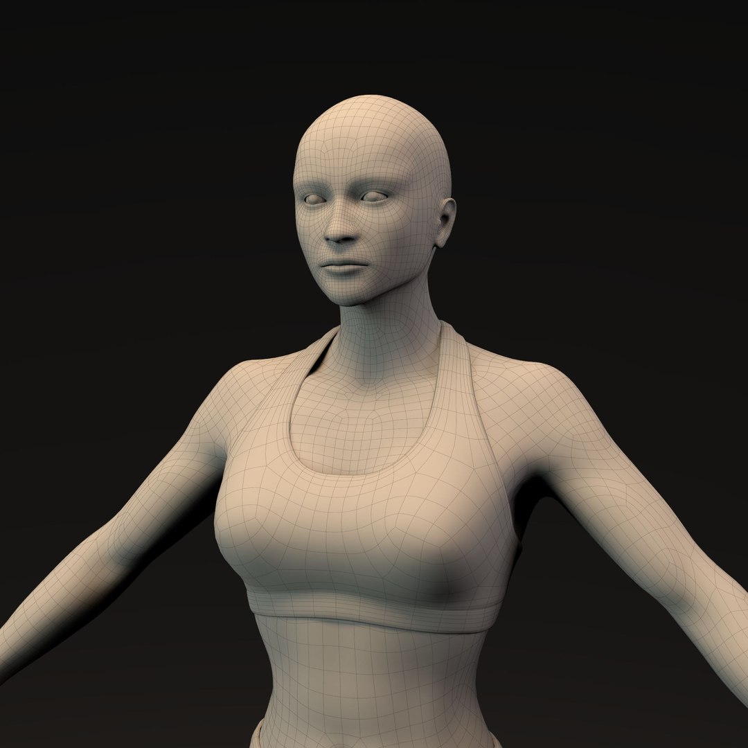 Slender Woman Basemesh 3D - TurboSquid 2286076