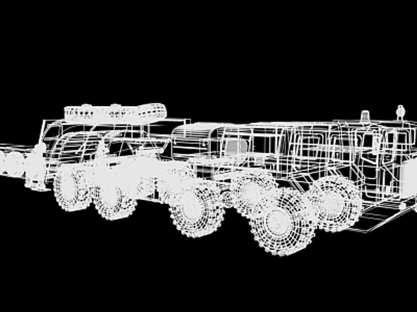 3d Maz-7410 Transporter Uragan Model