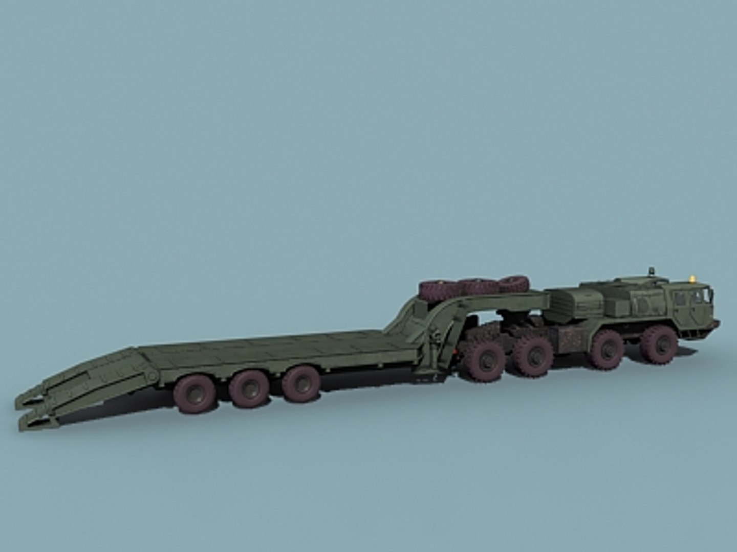 3d Maz-7410 Transporter Uragan Model