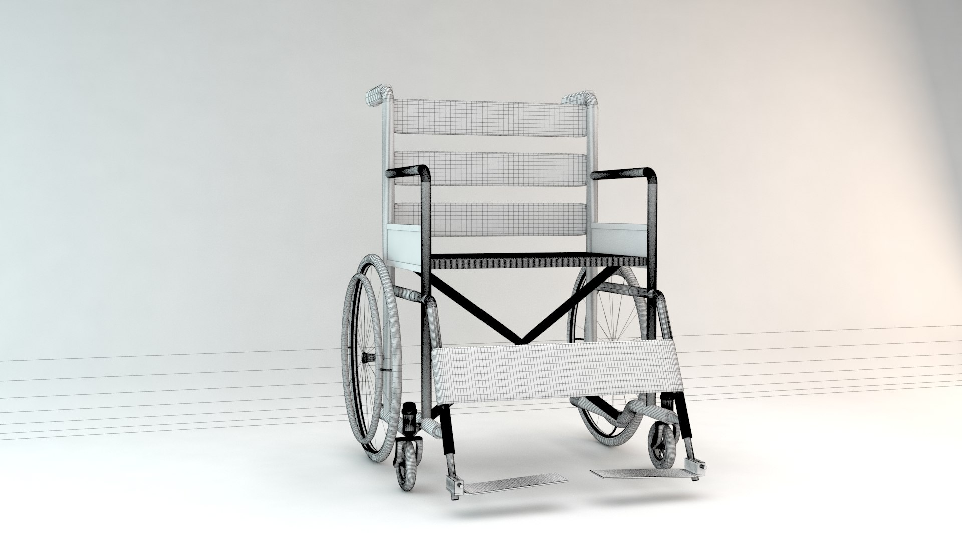 3d Wheelchair Wheel Chair Model