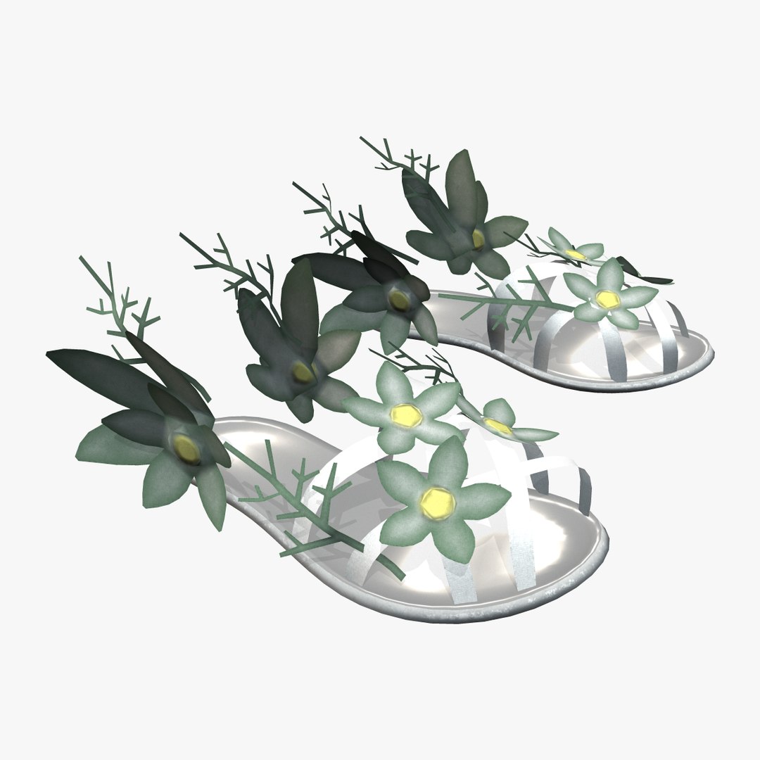 3D Fantasy Flat Shoes Sandals - TurboSquid 1968861