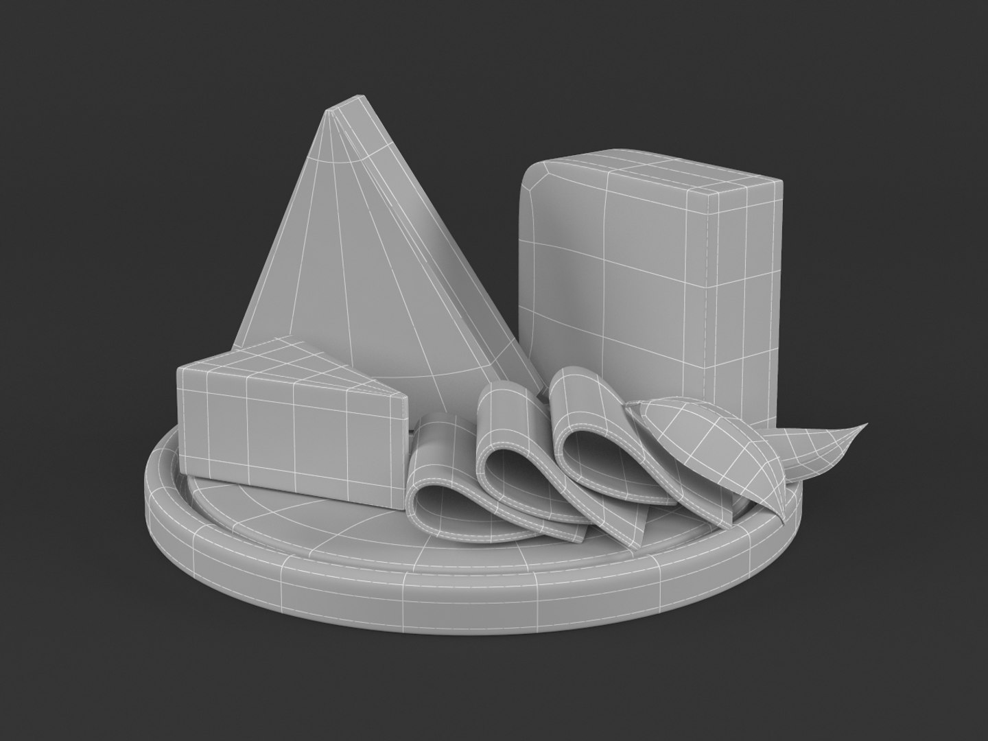 Cheese Set 3D Model - TurboSquid 1555440