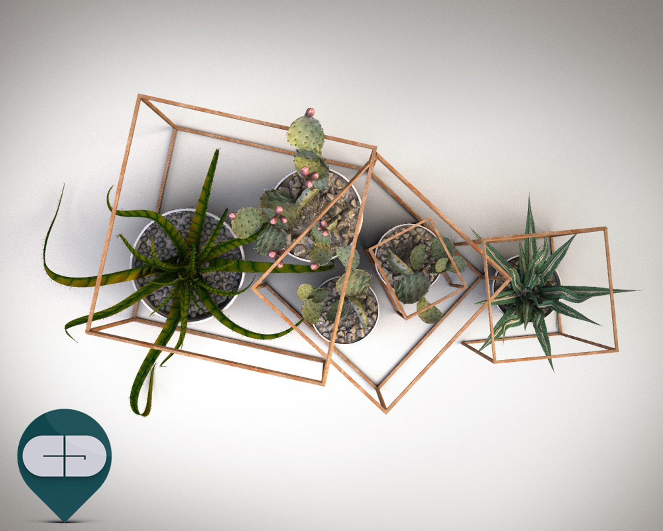 3d Object Interior Set Model