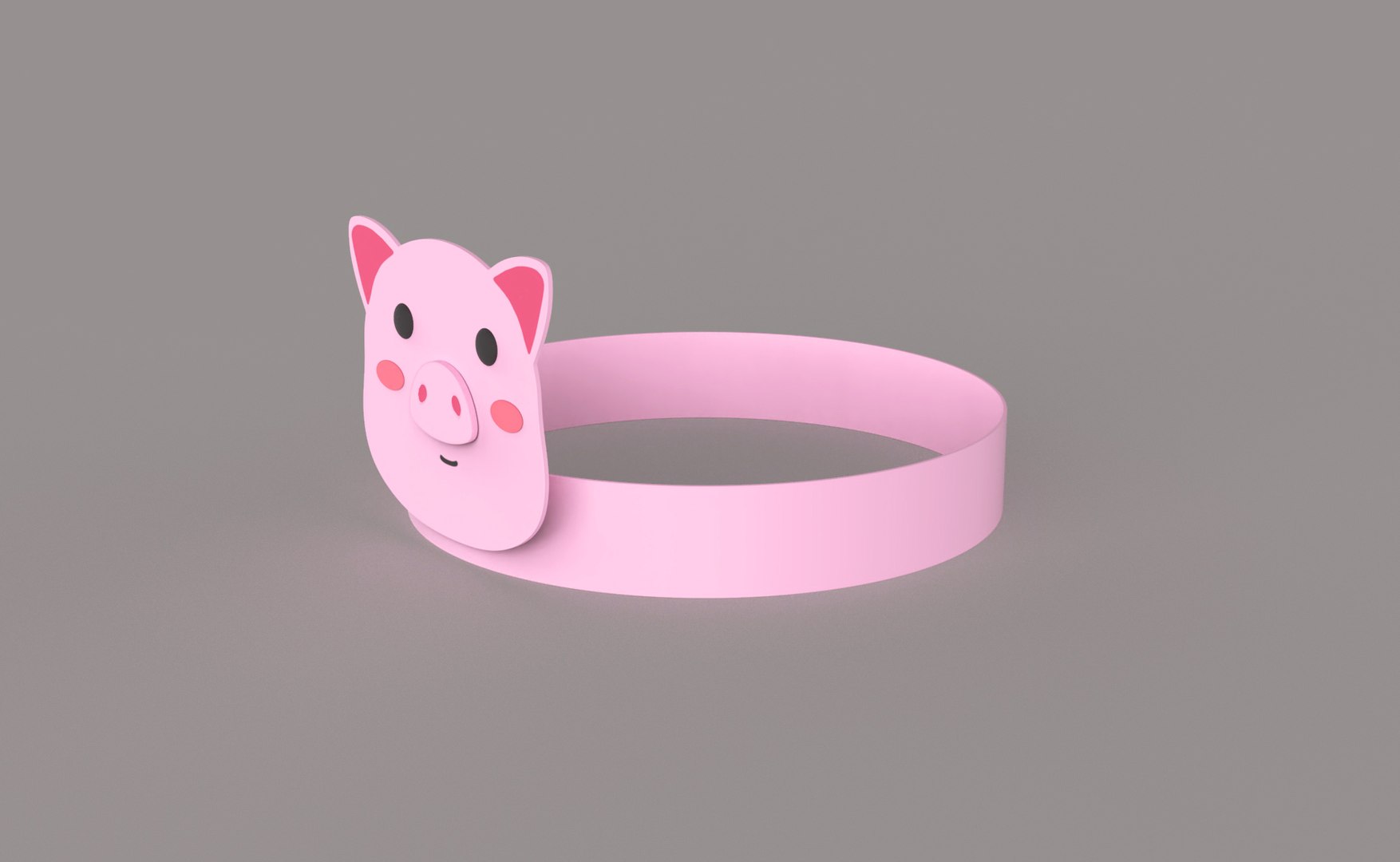 Paper Pig Headband Model - TurboSquid 2265646