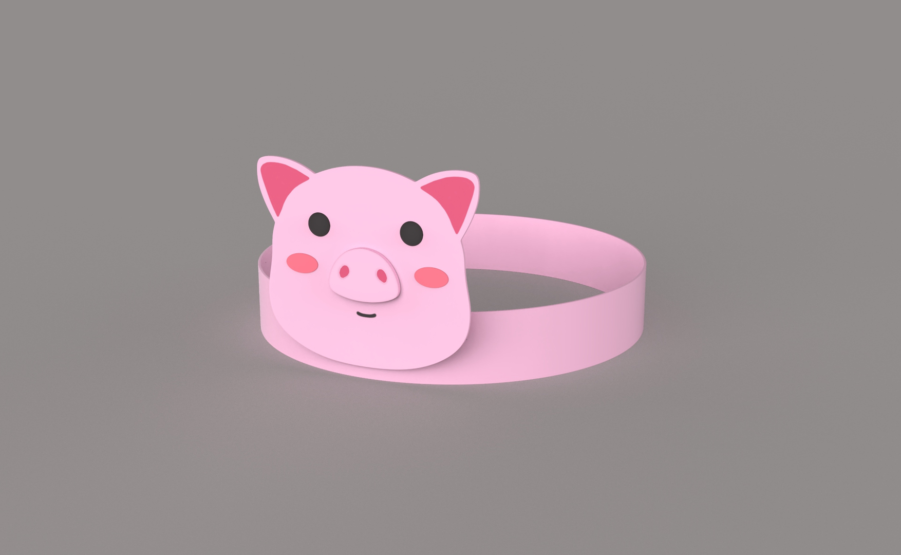 Paper Pig Headband Model - TurboSquid 2265646