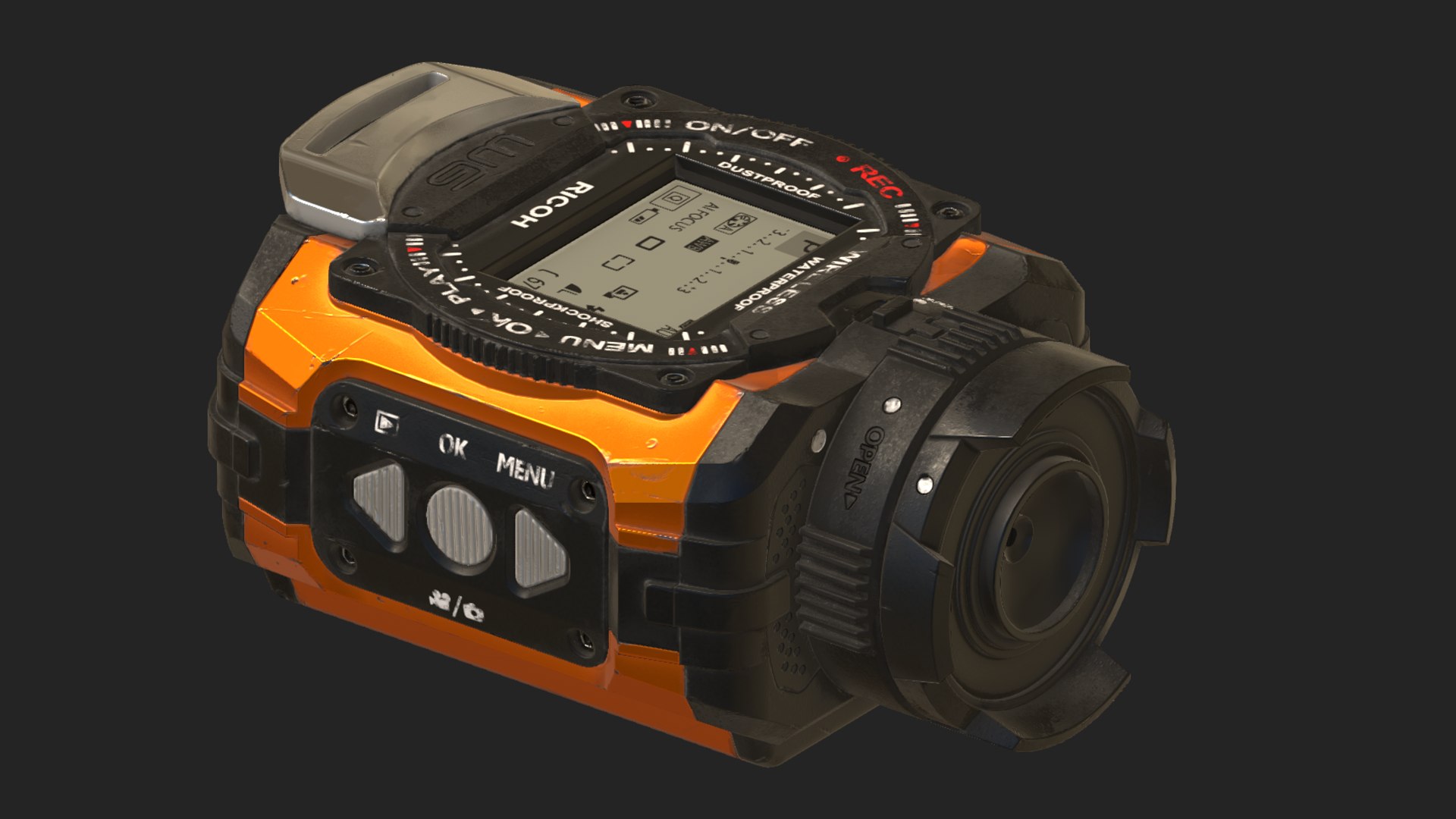 Action Camera Ricoh 3D Model - TurboSquid 1421494