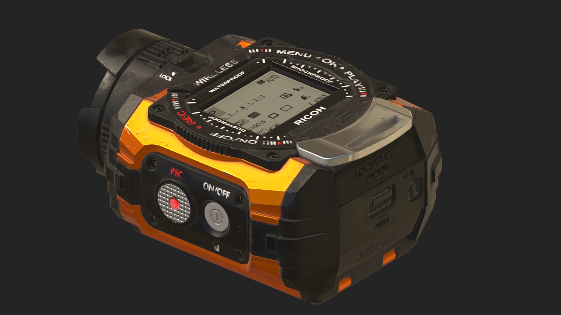 Action Camera Ricoh 3D Model - TurboSquid 1421494