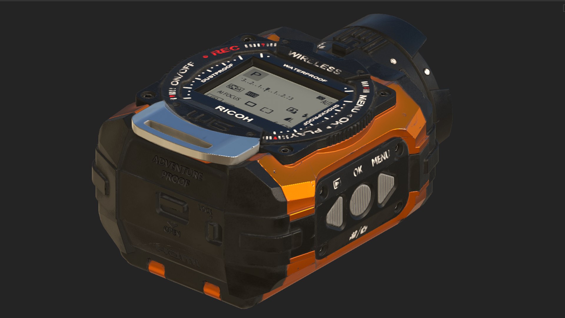 Action Camera Ricoh 3D Model - TurboSquid 1421494