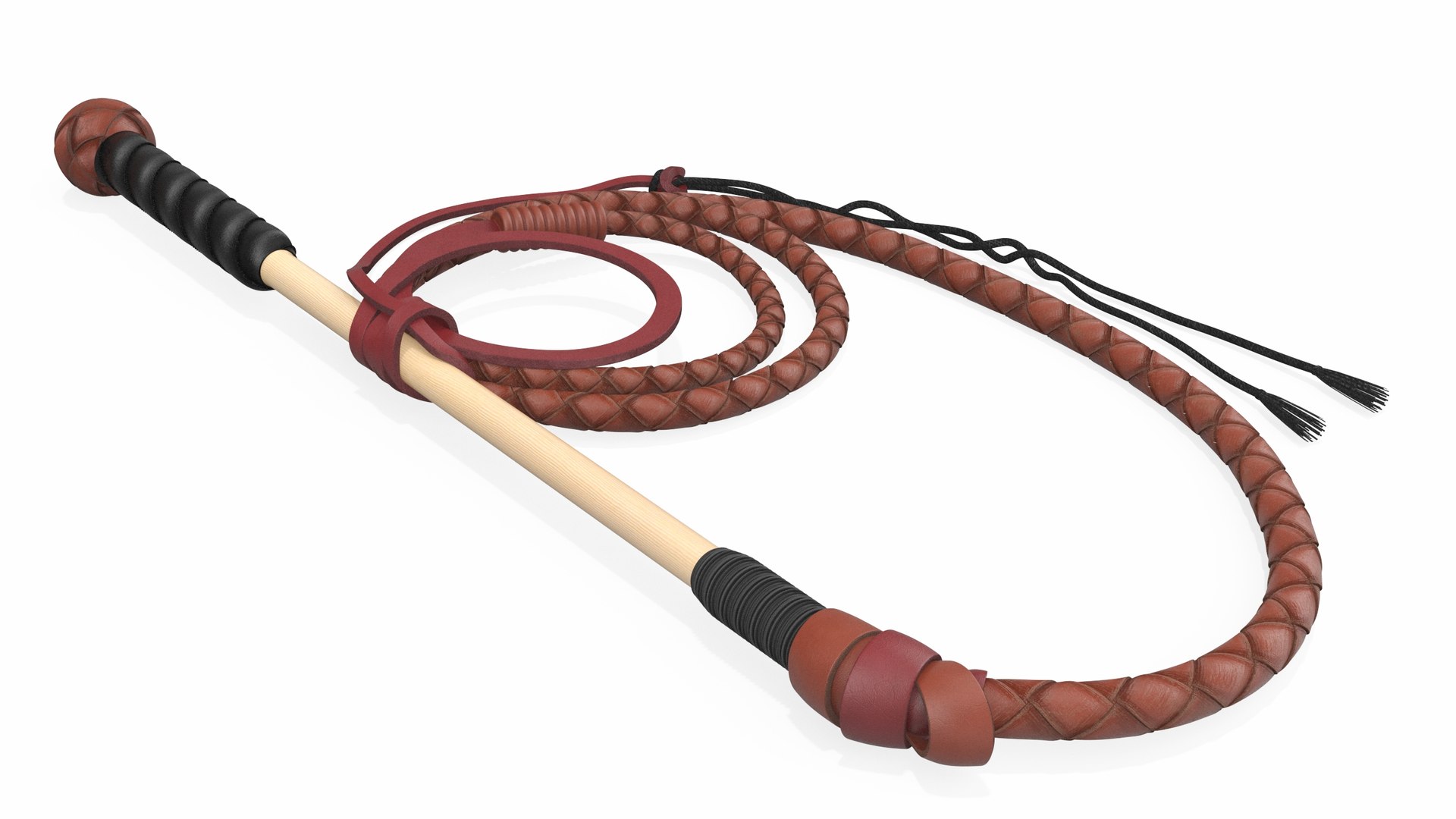 3D Leather Whip Braided Brown Rigged - TurboSquid 2211496