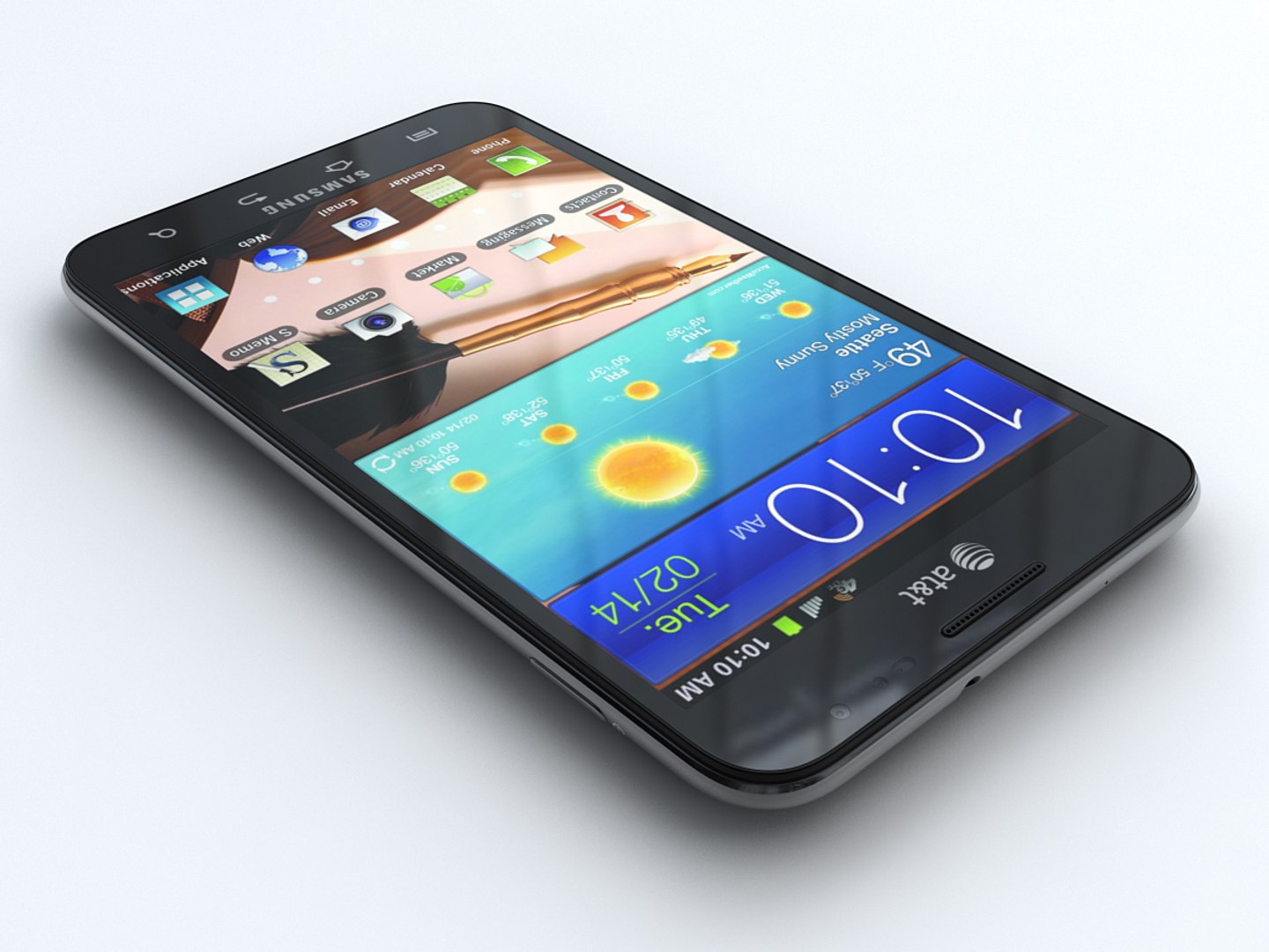 3d Samsung Galaxy Note I717