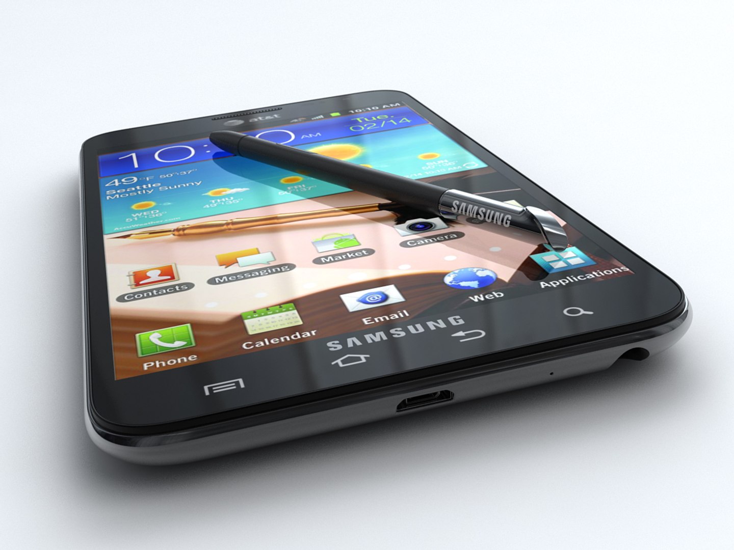3d Samsung Galaxy Note I717