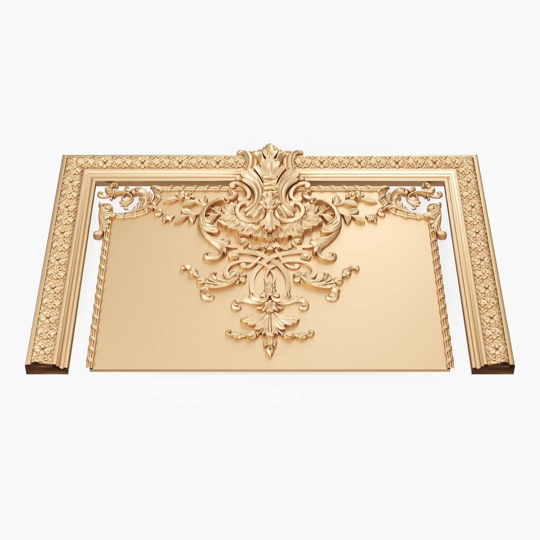 3D Carved Panel Classic - TurboSquid 1872447