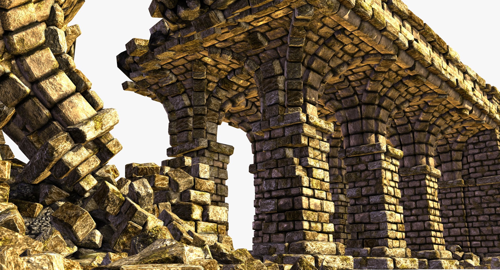 Roman Bridge 3d Model