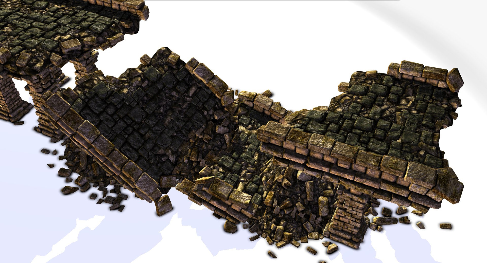 Roman Bridge 3d Model