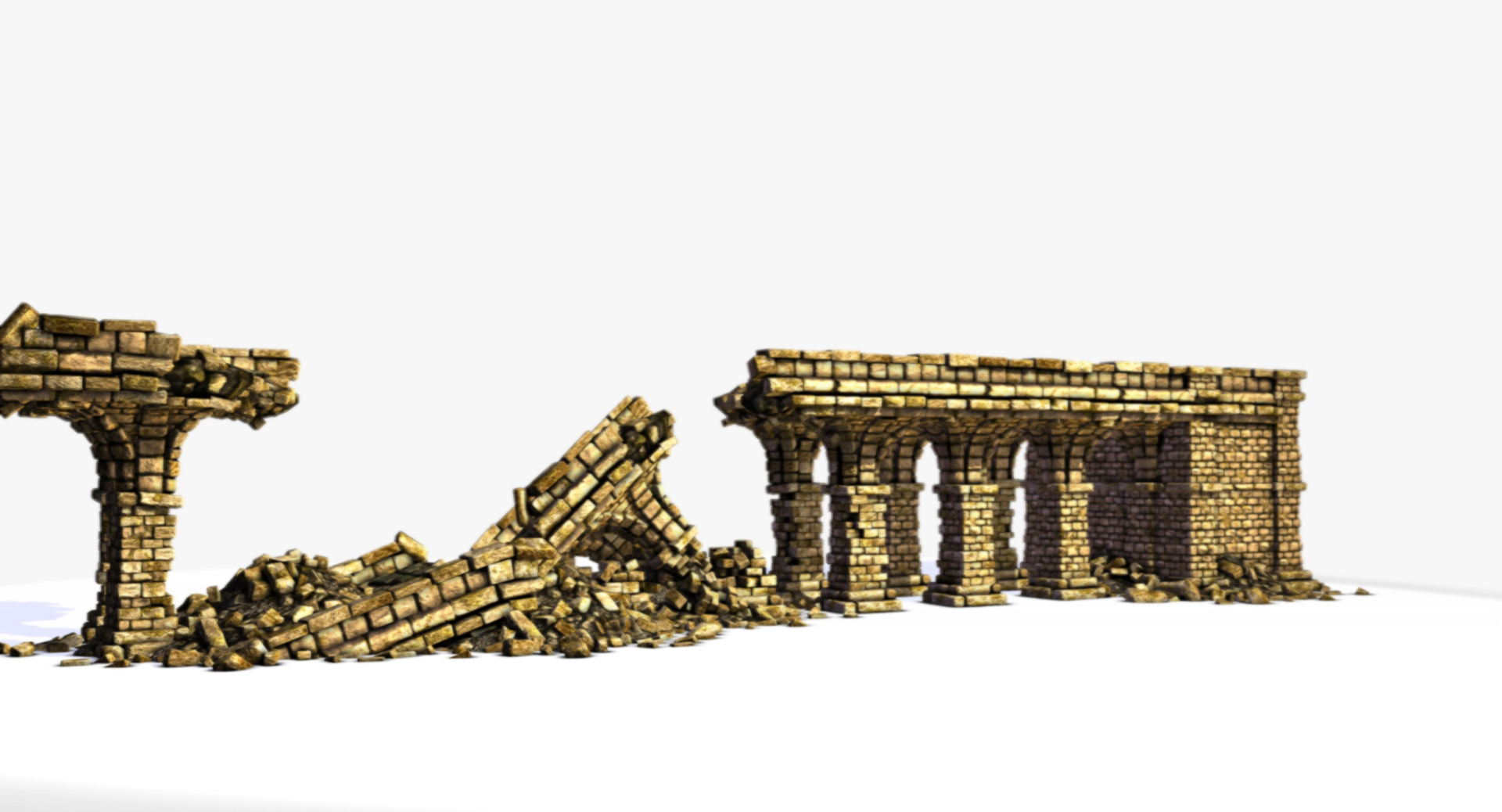 Roman Bridge 3d Model