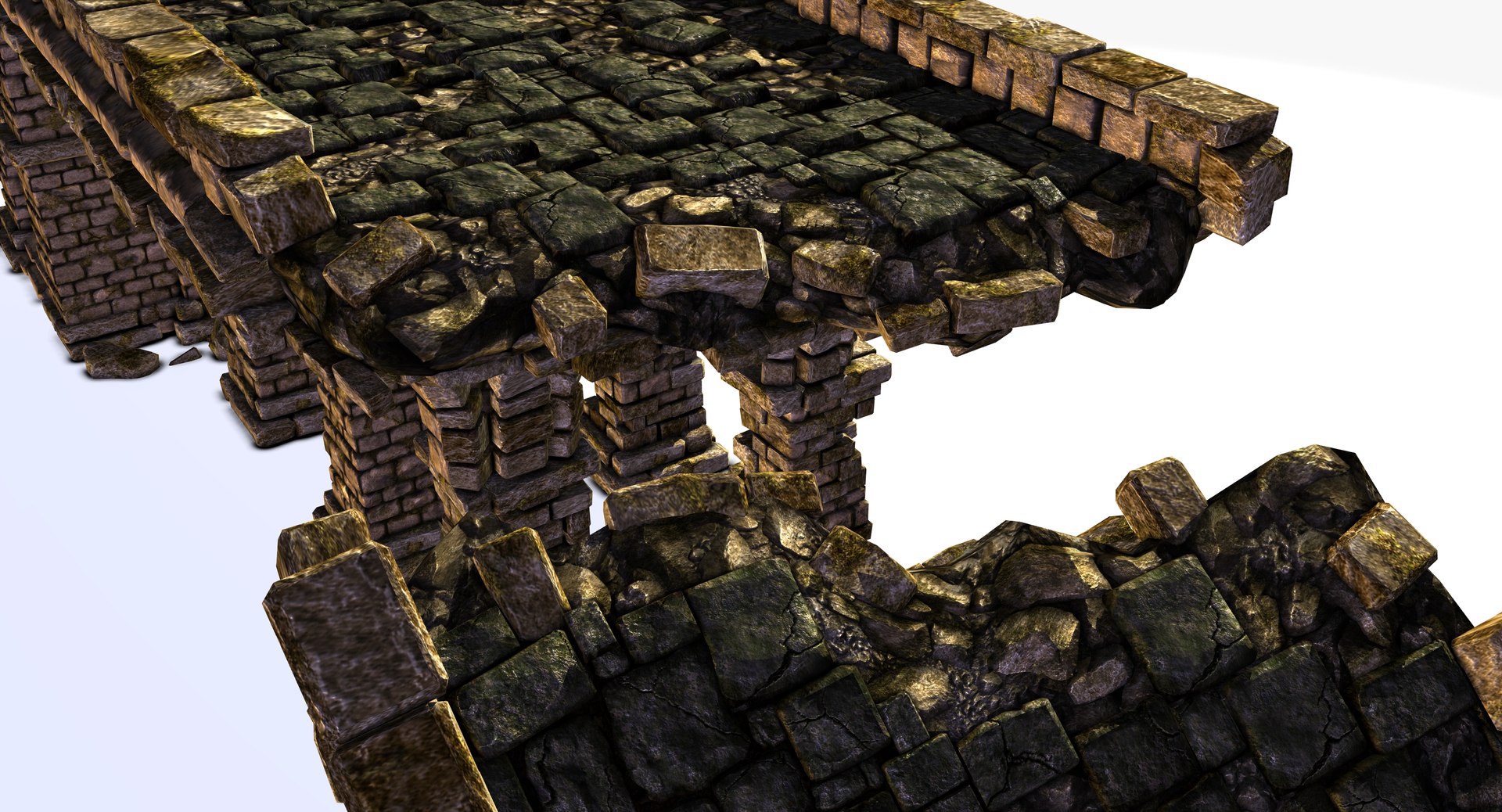 Roman Bridge 3d Model