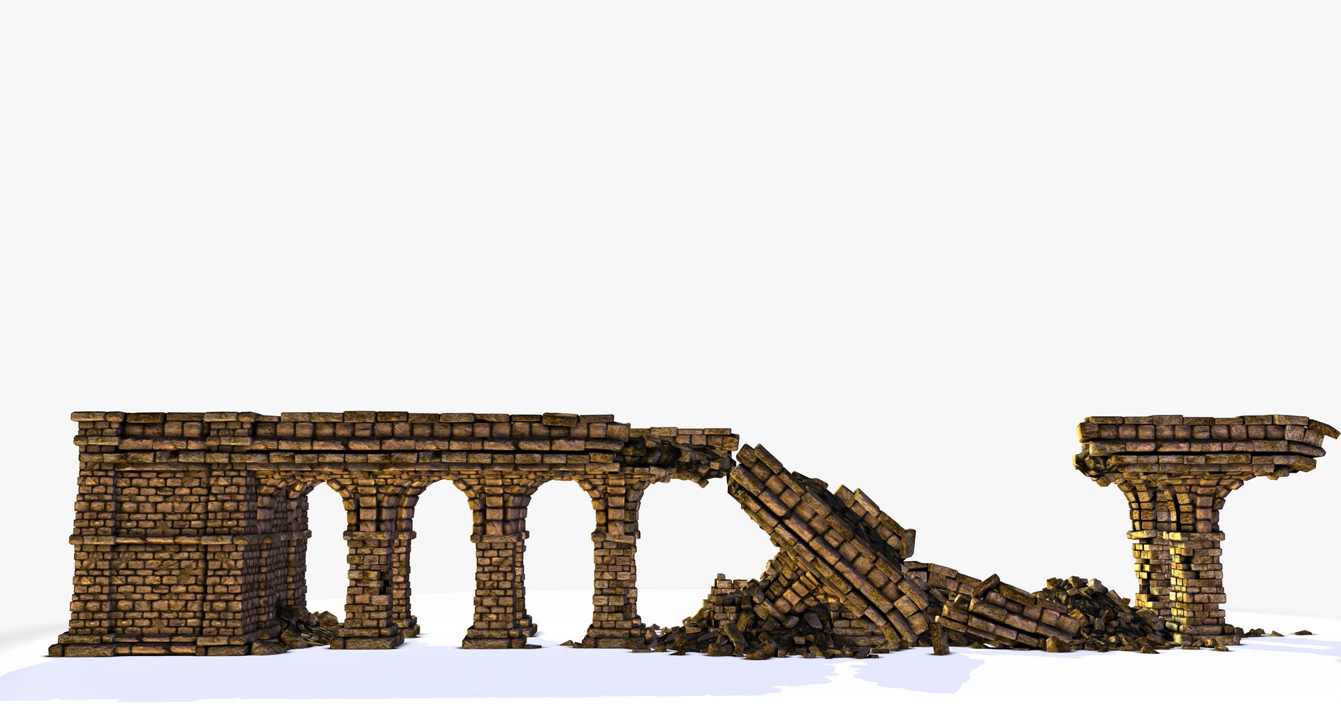 Roman Bridge 3d Model