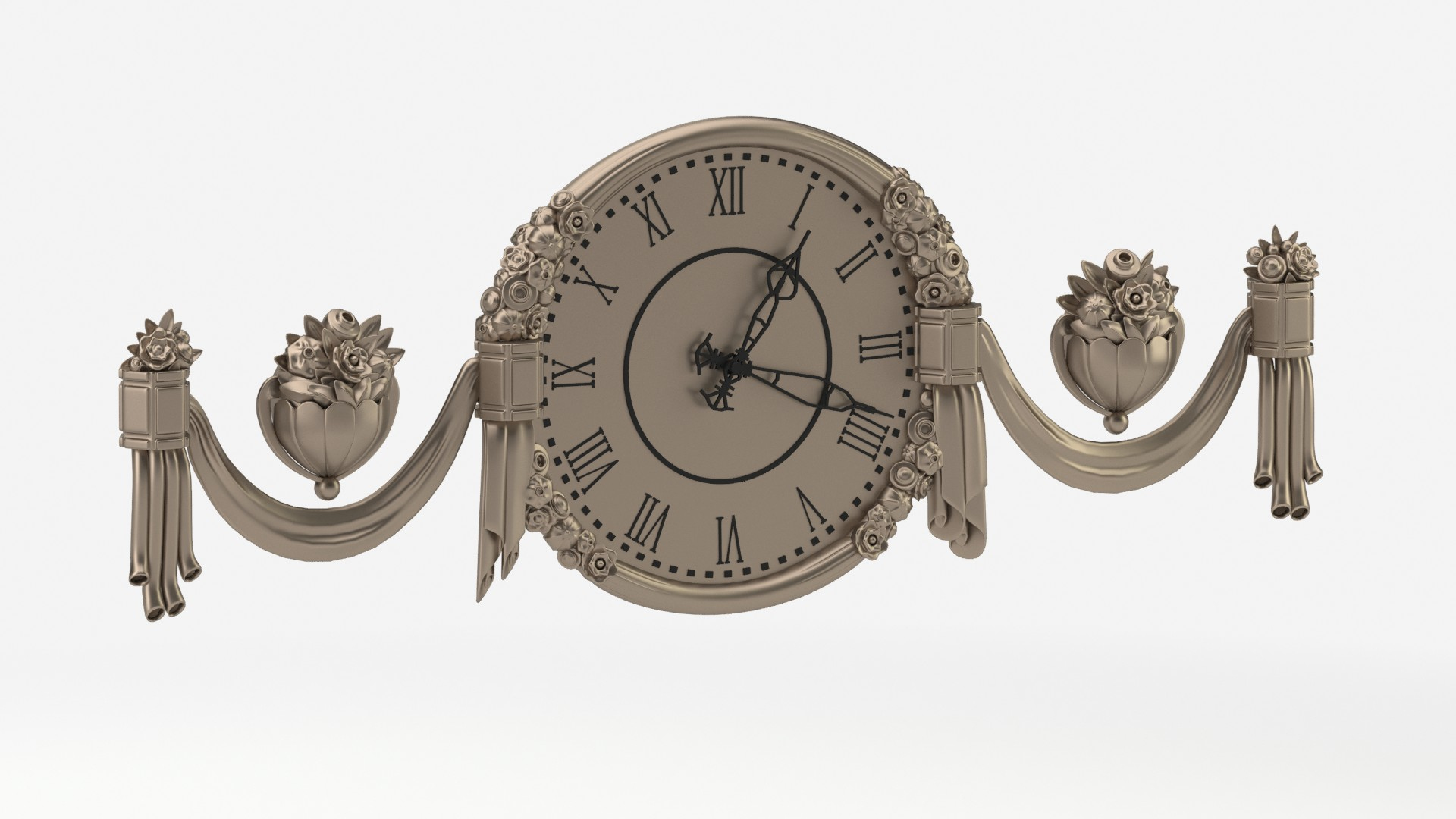 3D Clock 01 Antique Model - TurboSquid 1648682