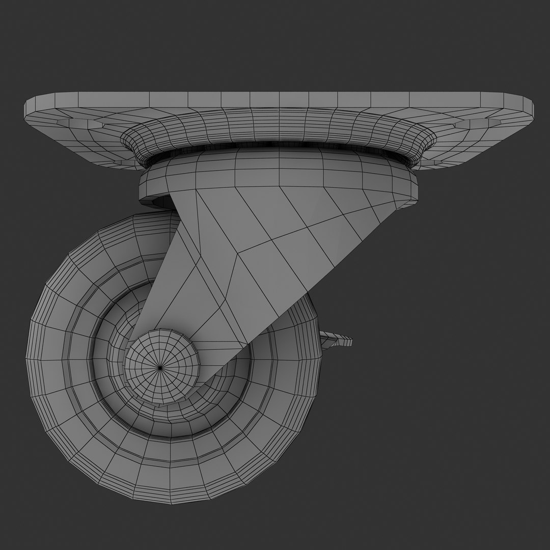 Caster Wheel 3d Model