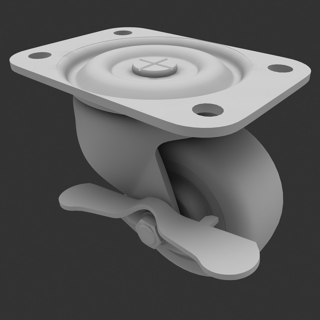 Caster Wheel 3d Model
