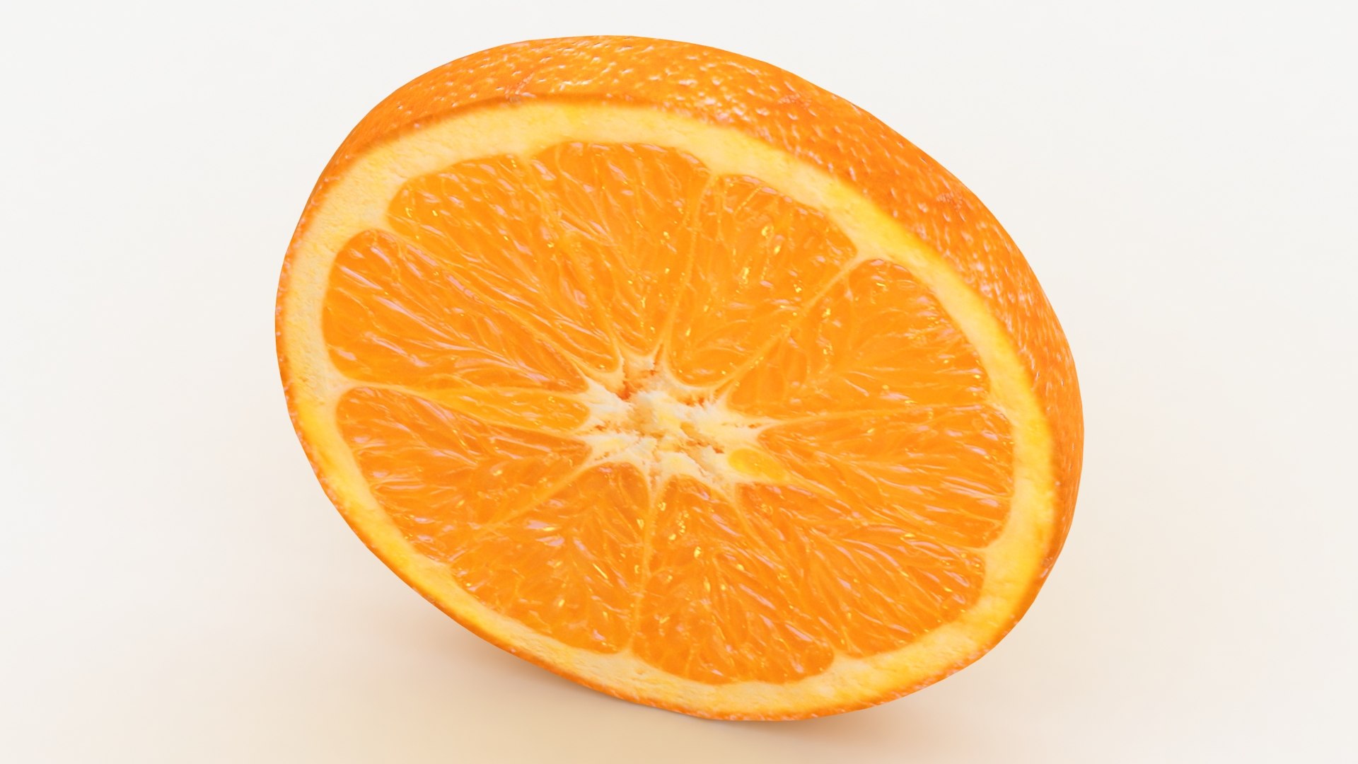3D Realistic Orange Slice Model - TurboSquid 1490741