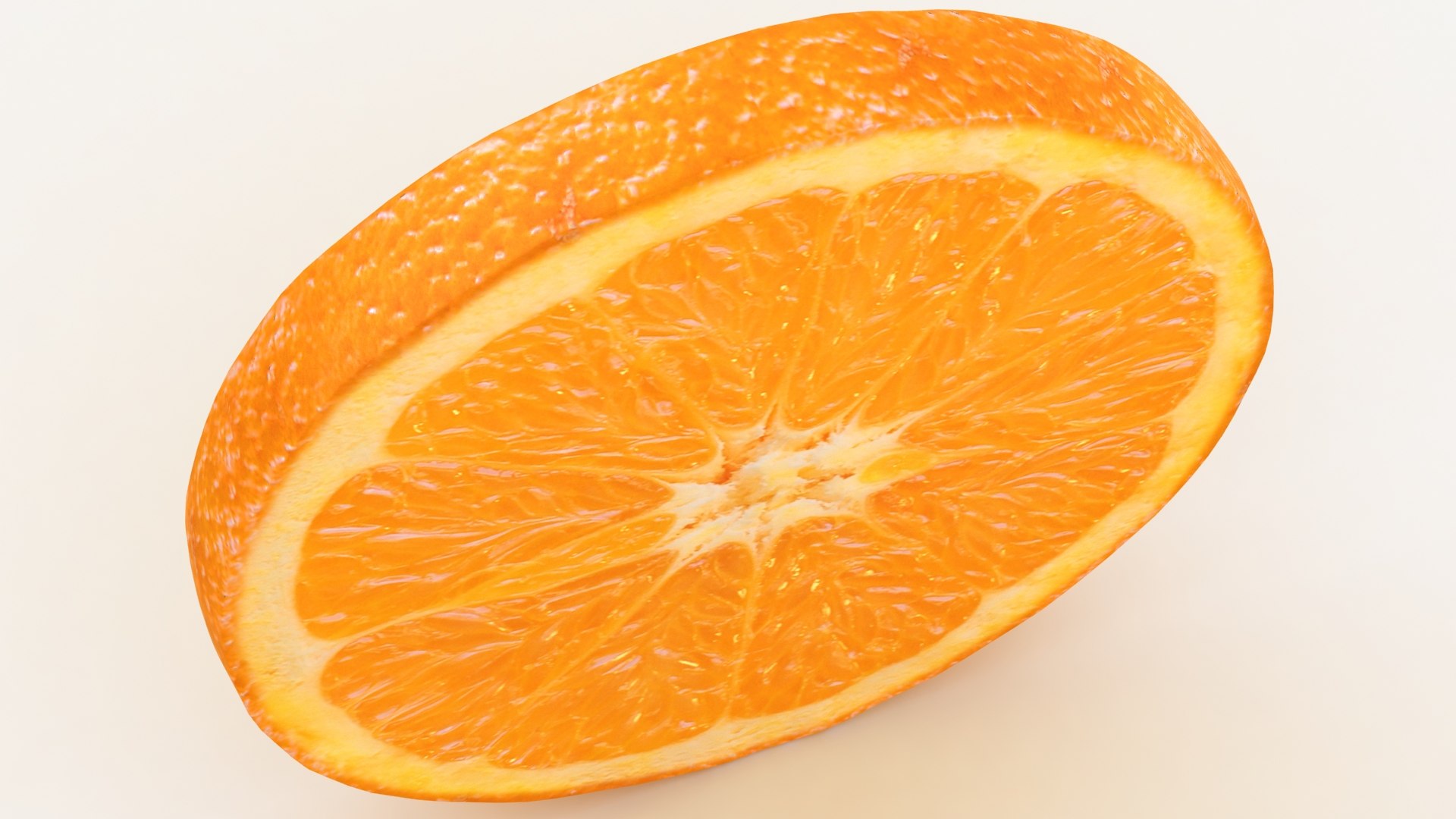 3D Realistic Orange Slice Model - TurboSquid 1490741