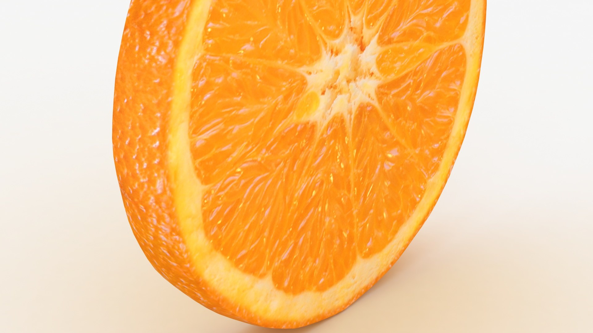 3D Realistic Orange Slice Model - TurboSquid 1490741