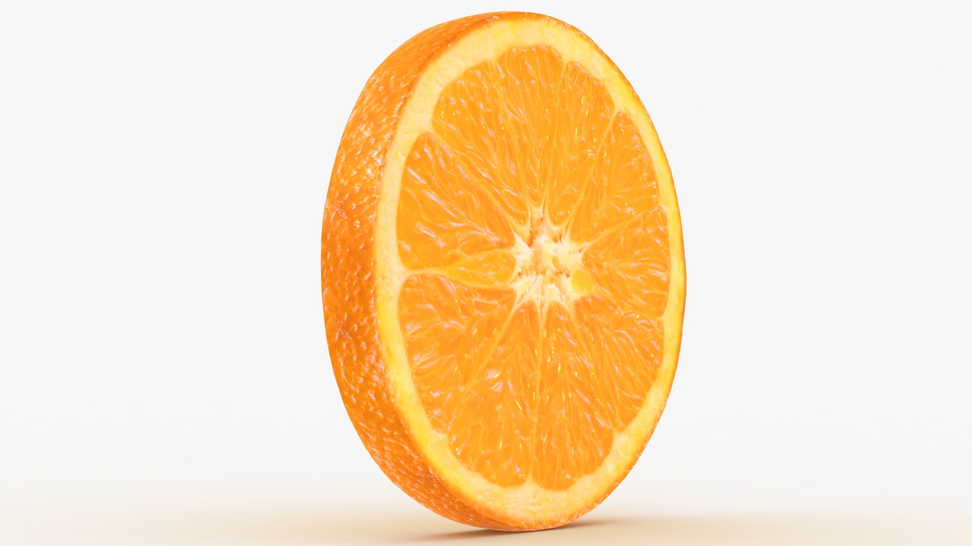 3D Realistic Orange Slice Model - TurboSquid 1490741