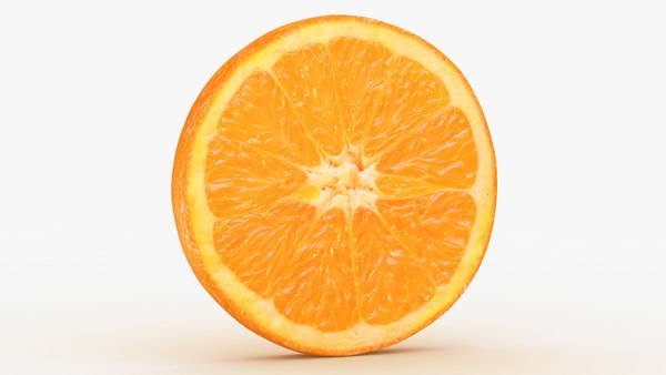 3D realistic orange slice model - TurboSquid 1490741