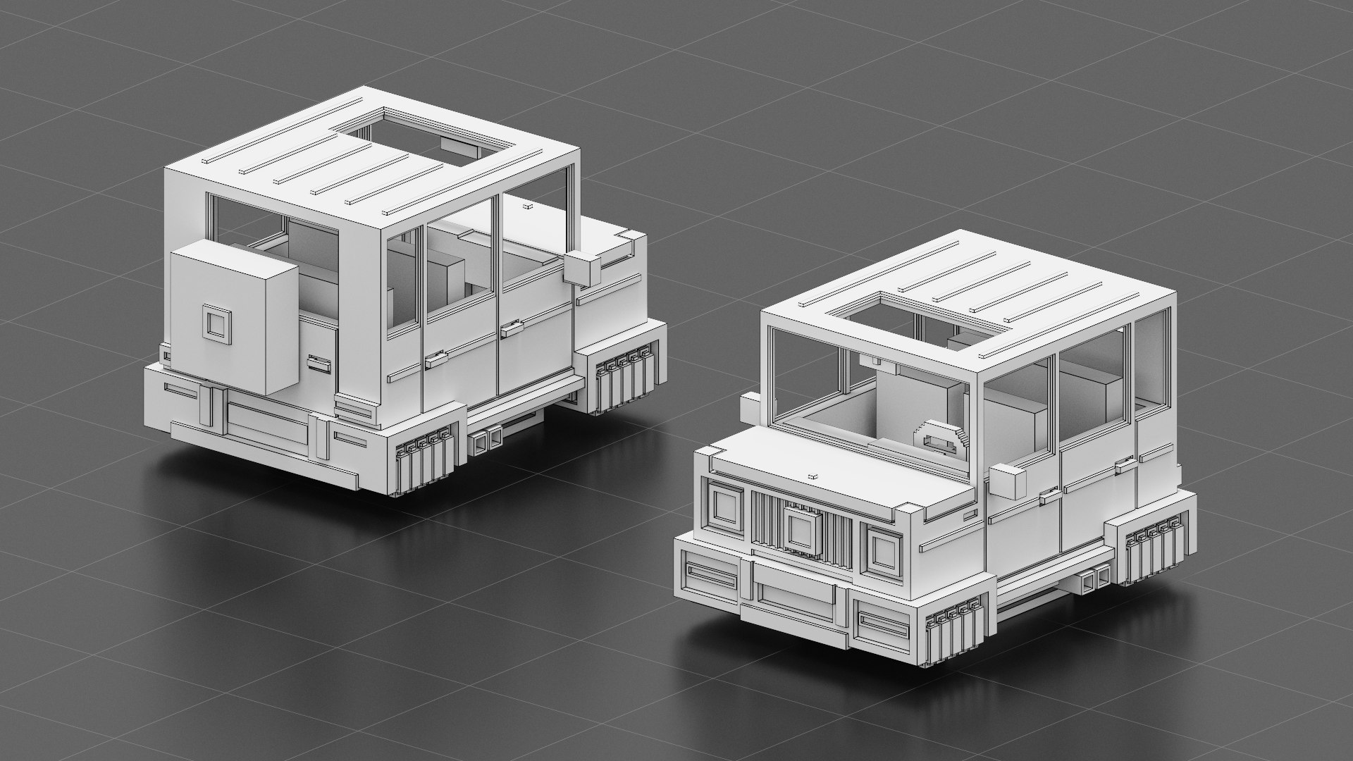 Voxel 3D Model 0001 Cute Flying Car Model - TurboSquid 1989015