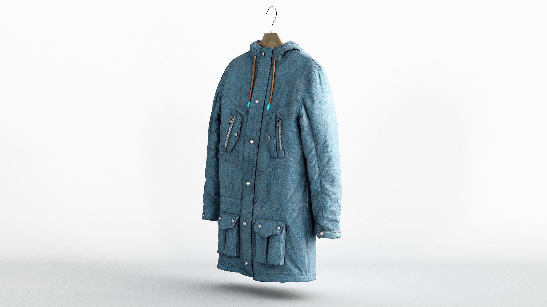 3D Jacket Coat Clothing Model - TurboSquid 1695151