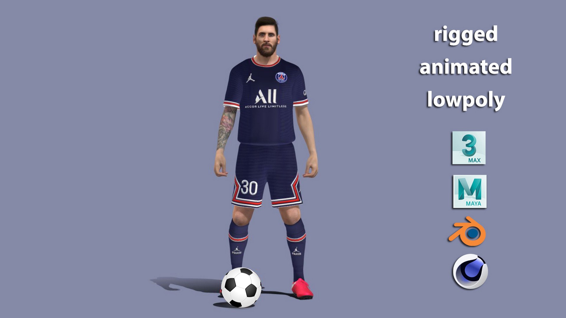Lionel Messi 3D Model - TurboSquid 1775897