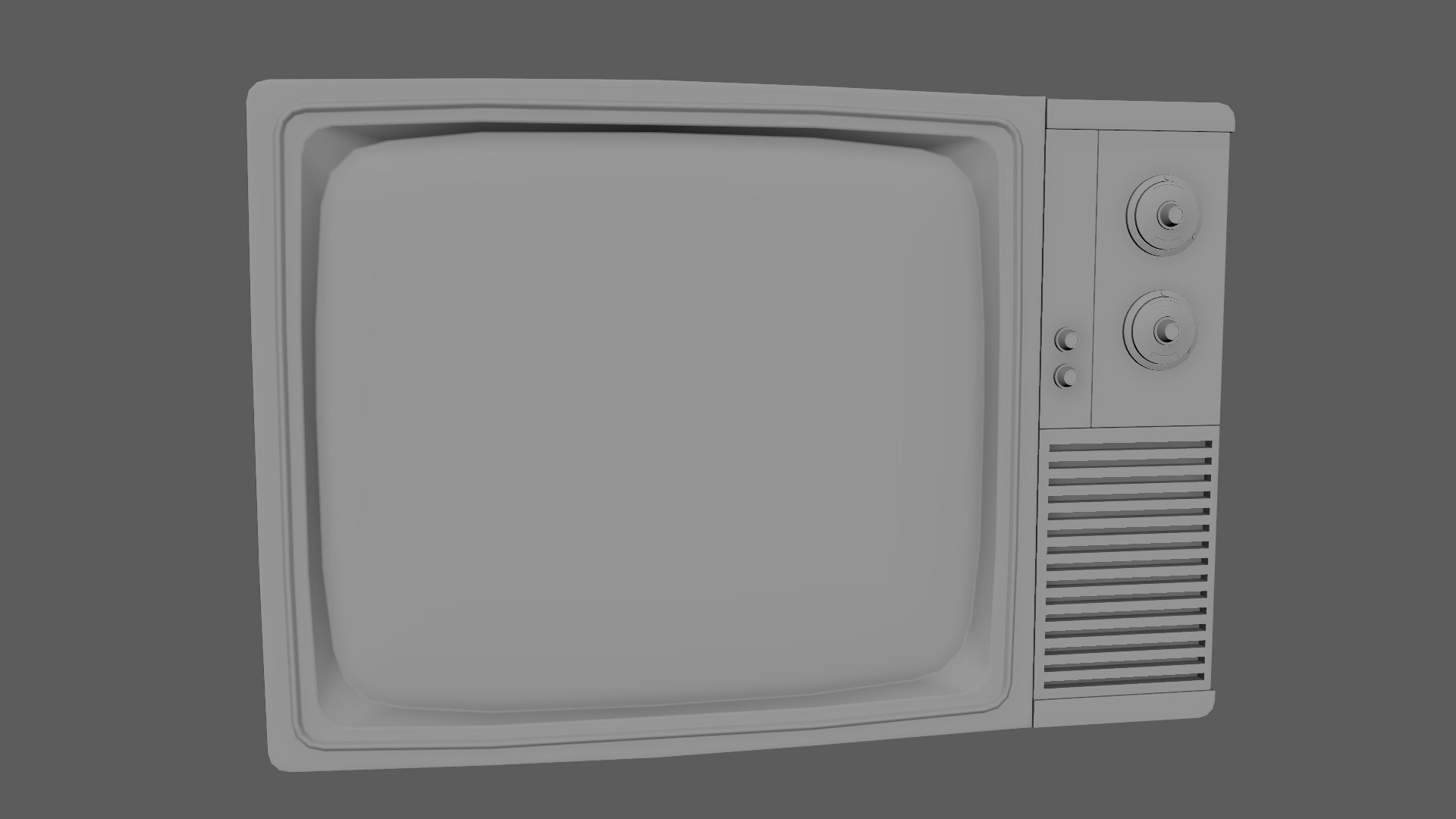 3D 1970s Style Tv Old Vintage - TurboSquid 2084881