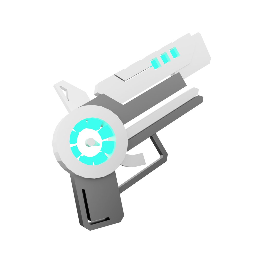 Space Gun From Astronomy Collection Low Poly Icon 3D Model - TurboSquid ...