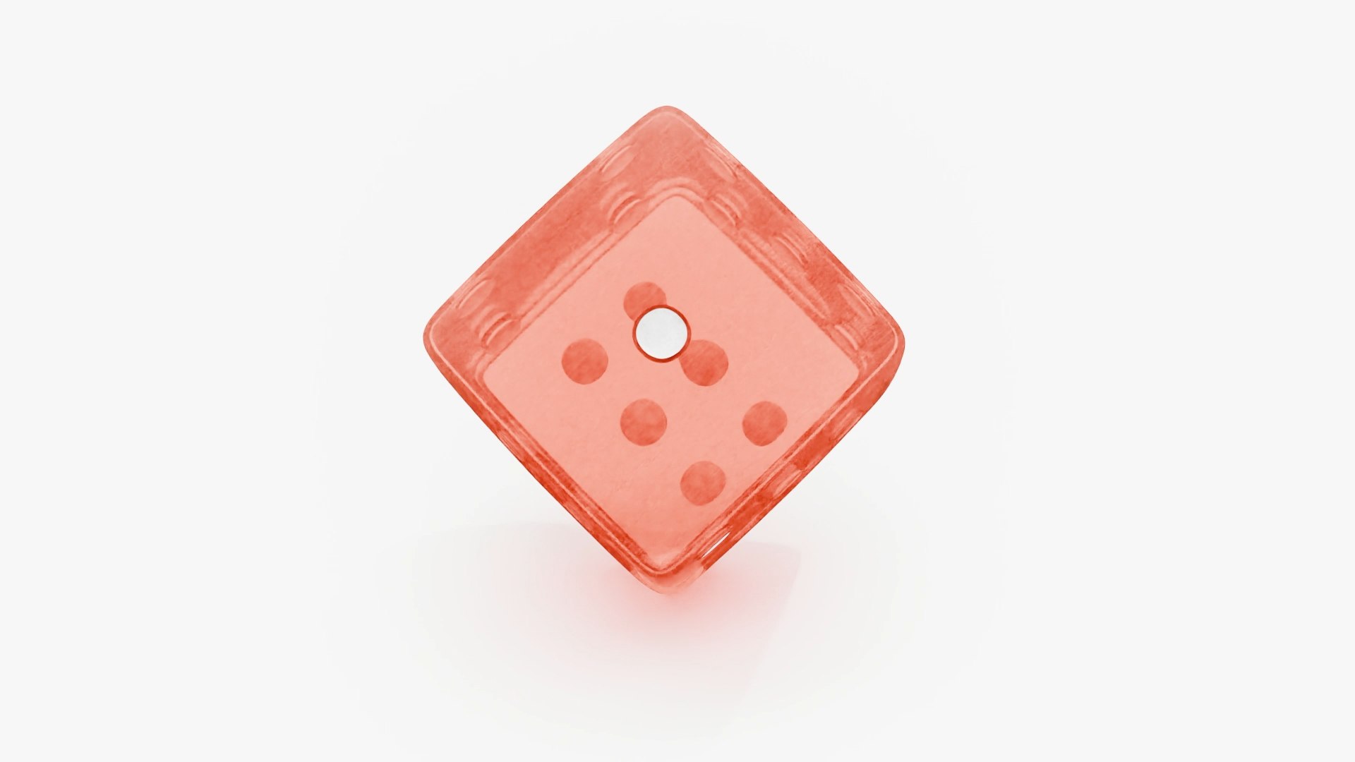 Dice - Pair Of Standard 6 Sided Dice - Translucent Plastic 3D Model ...