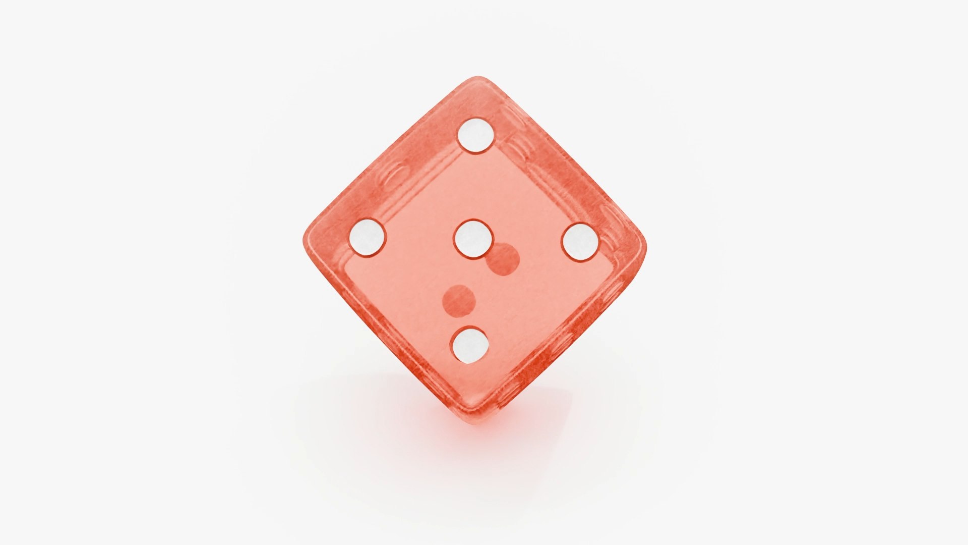 Dice - Pair Of Standard 6 Sided Dice - Translucent Plastic 3D Model ...